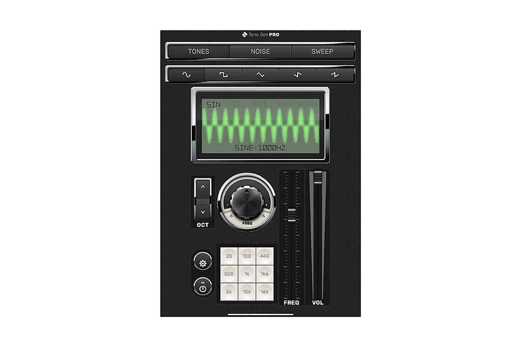 Tone Generator Pro, a function generator in an app - Alpha Audio