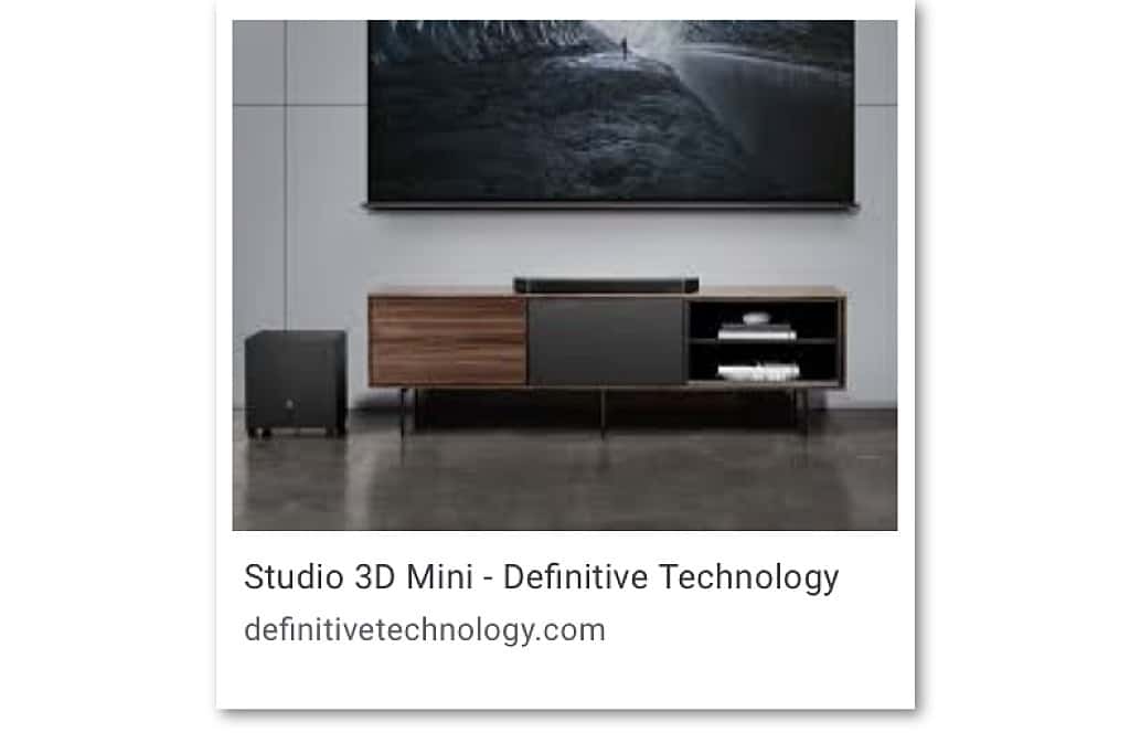 Definitive Technology Studio 3D Mini soundbar - Alpha Audio