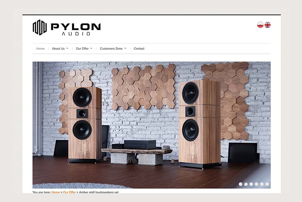 Pylon Audio Amber MKII column speakers - Alpha Audio