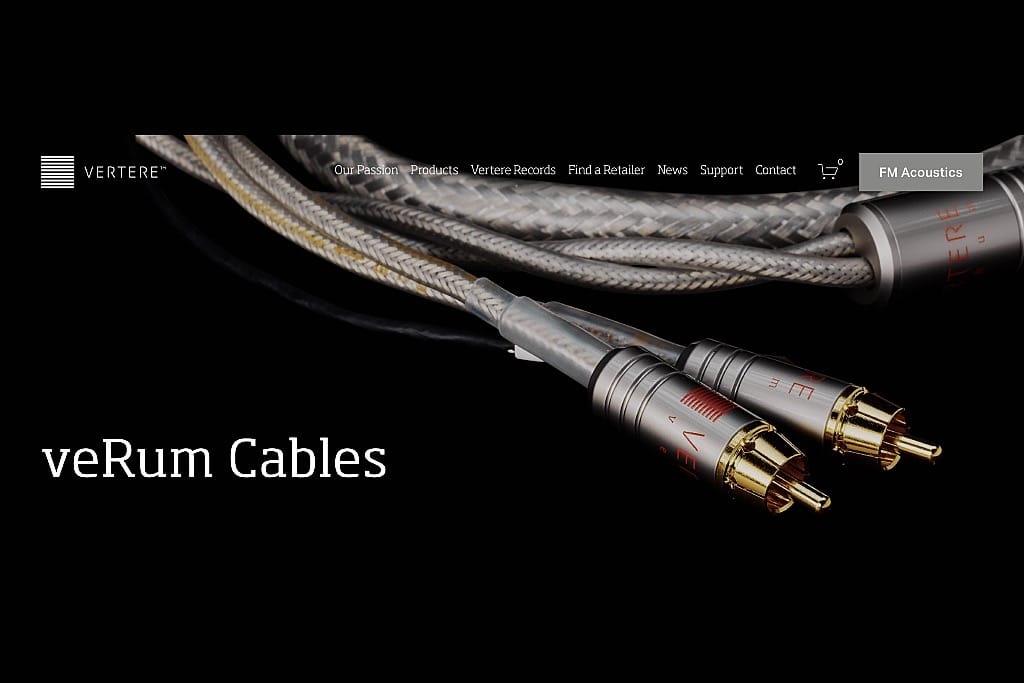 Vertere presents VeRum Interconnect Cable - Alpha Audio