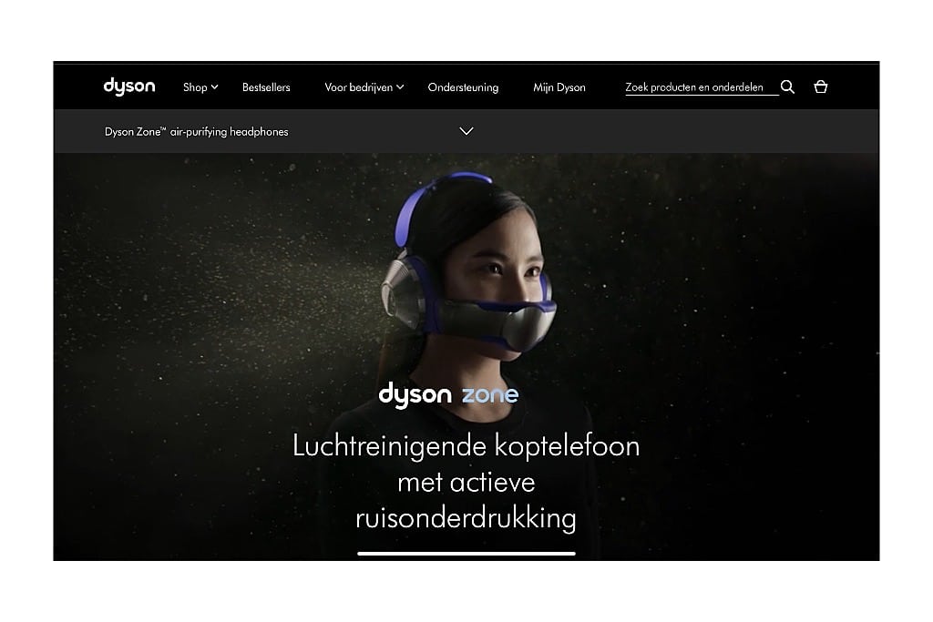 Dyson headphones with air filter - Alpha Audio