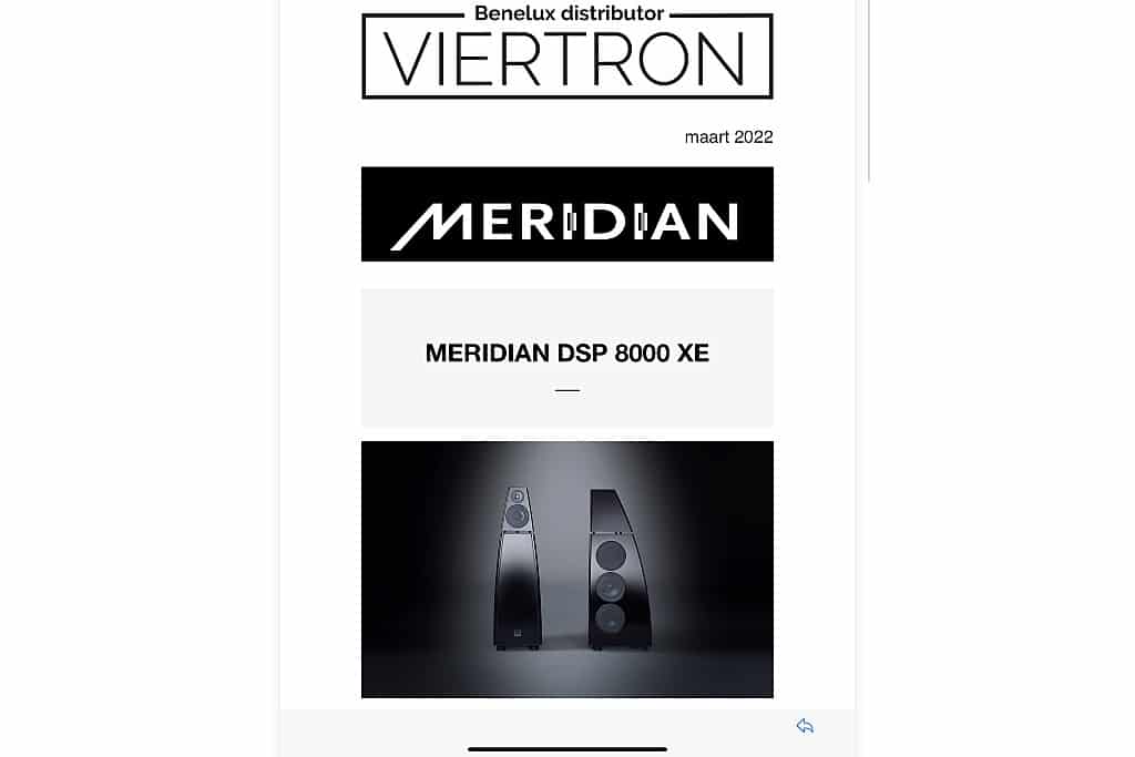 Viertron puts Meridian DSP8000XE in the spotlight - Alpha Audio