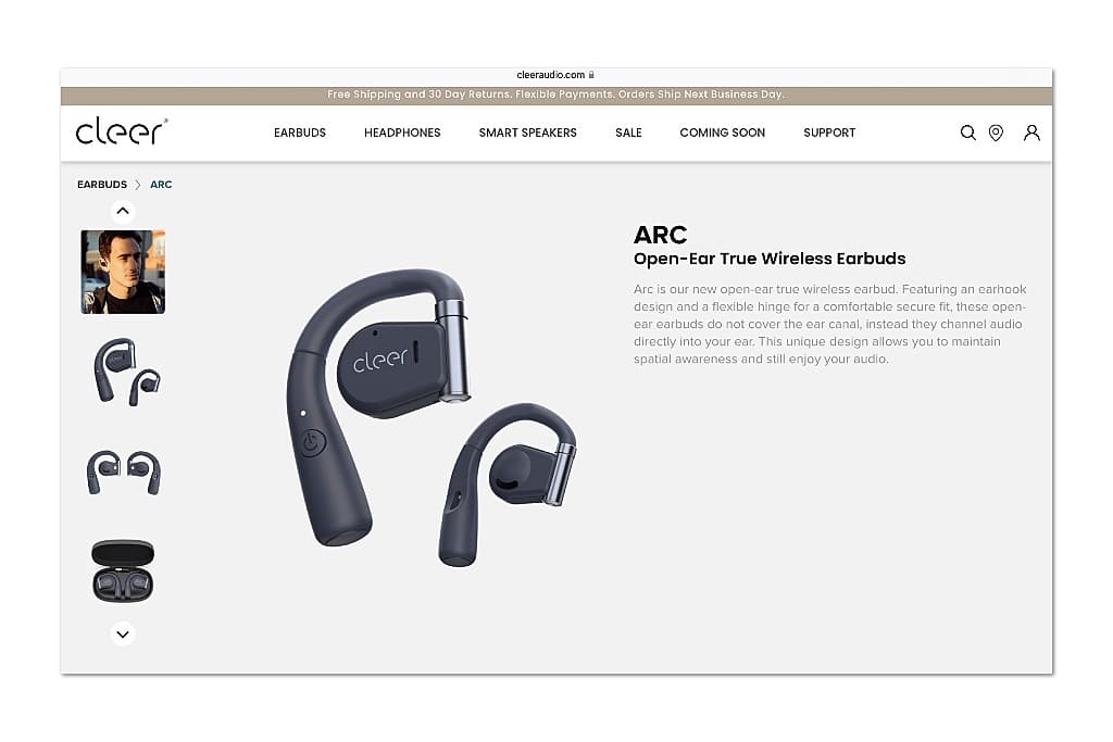 Cleer Audio Arc wireless in-ears - Alpha Audio